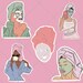 Self-care Printable Stickers PNG Files Clipart Images With White ...