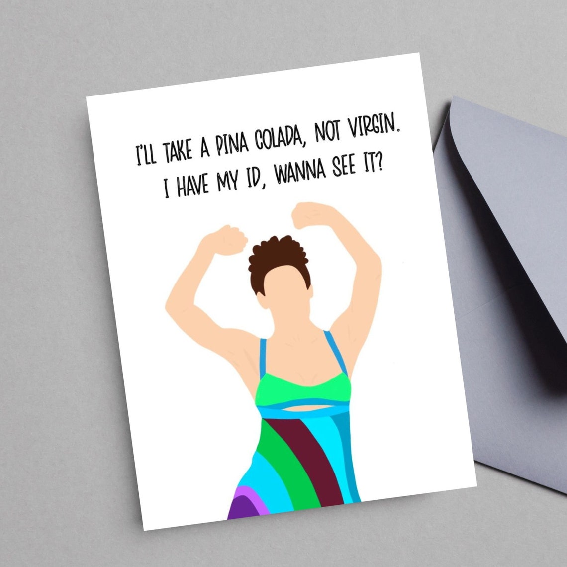 Funny Dancing Birthday Card, Legal Drinking, 2000s Romcom Movie, Cute ...