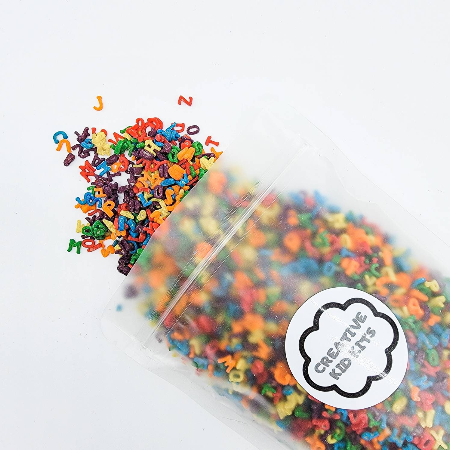 RAINBOW Coloured Alphabet Letter Pasta Shapes for Kids | Etsy