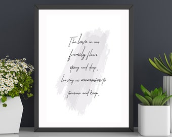 Family Quote Print | Etsy