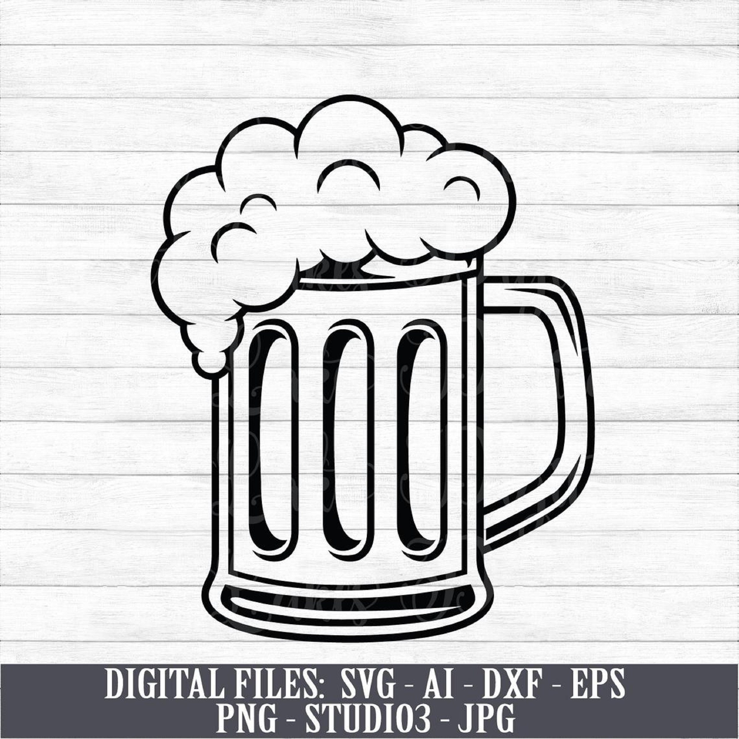 Beer Mug Instant Download Digital Download svg ai dxf | Etsy