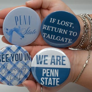 Penn State Gameday Buttons | Gameday Accessories | We Are - Etsy