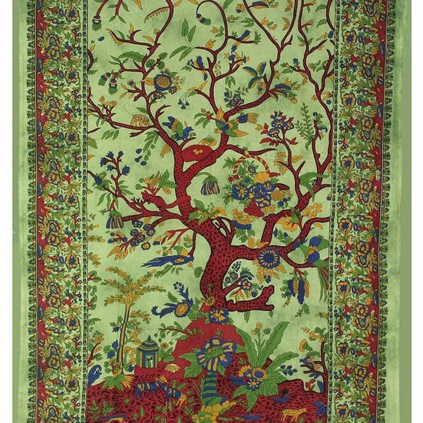 Indian Tree of Life Tapestry - Etsy