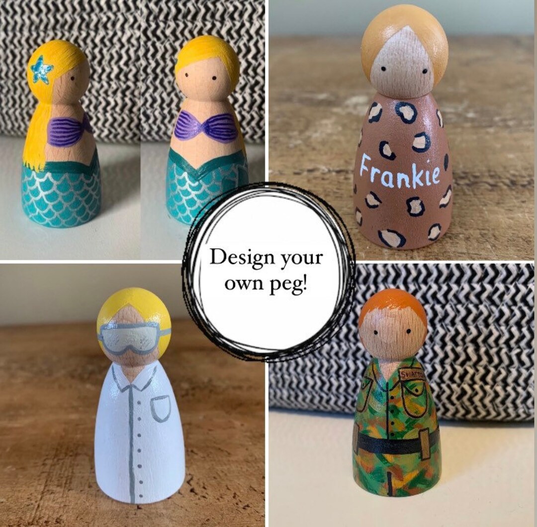 Custom Peg, Personalised Peg, Design Your Own Peg, Personalised Gift ...