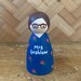 Personalised Teacher Peg Doll, Teacher Gift, Thank You Teacher ...