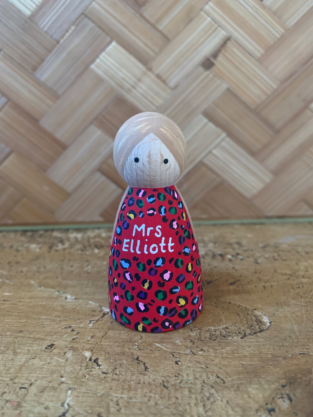 Personalised Teacher Peg Doll, Teacher Gift, Thank You Teacher ...