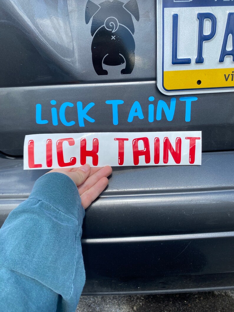 Lick Taint Vinyl Decal - Etsy