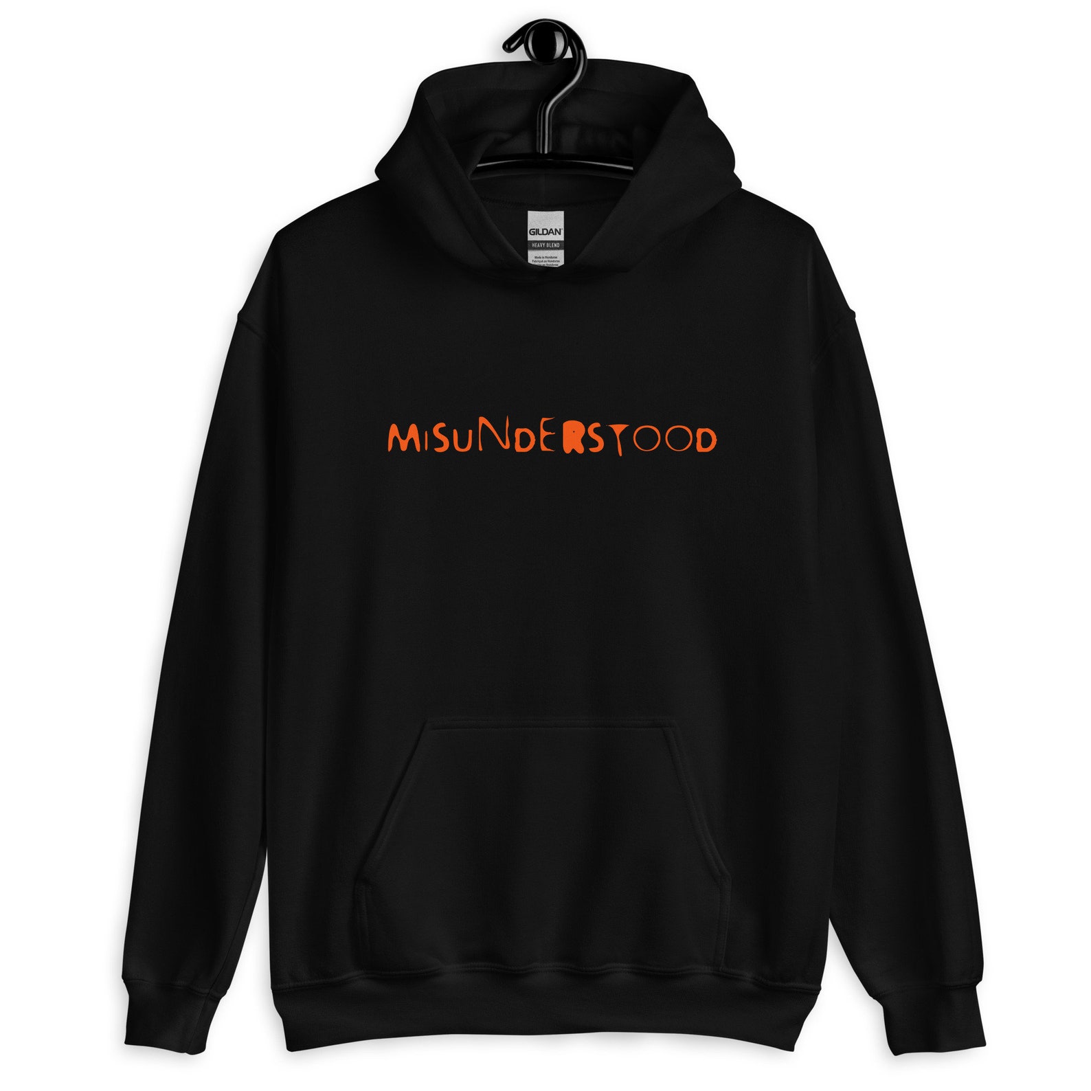Misunderstood Hoodie (orange Font) - Etsy