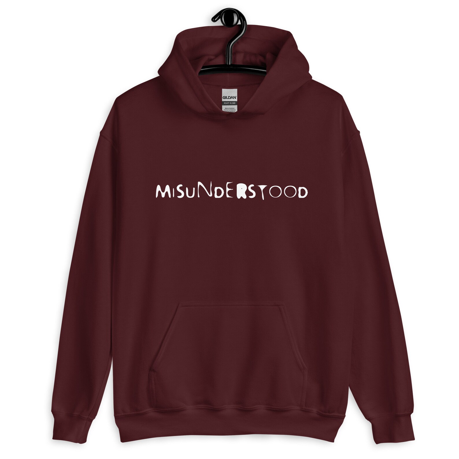 Misunderstood Hoodie (white Font) - Etsy