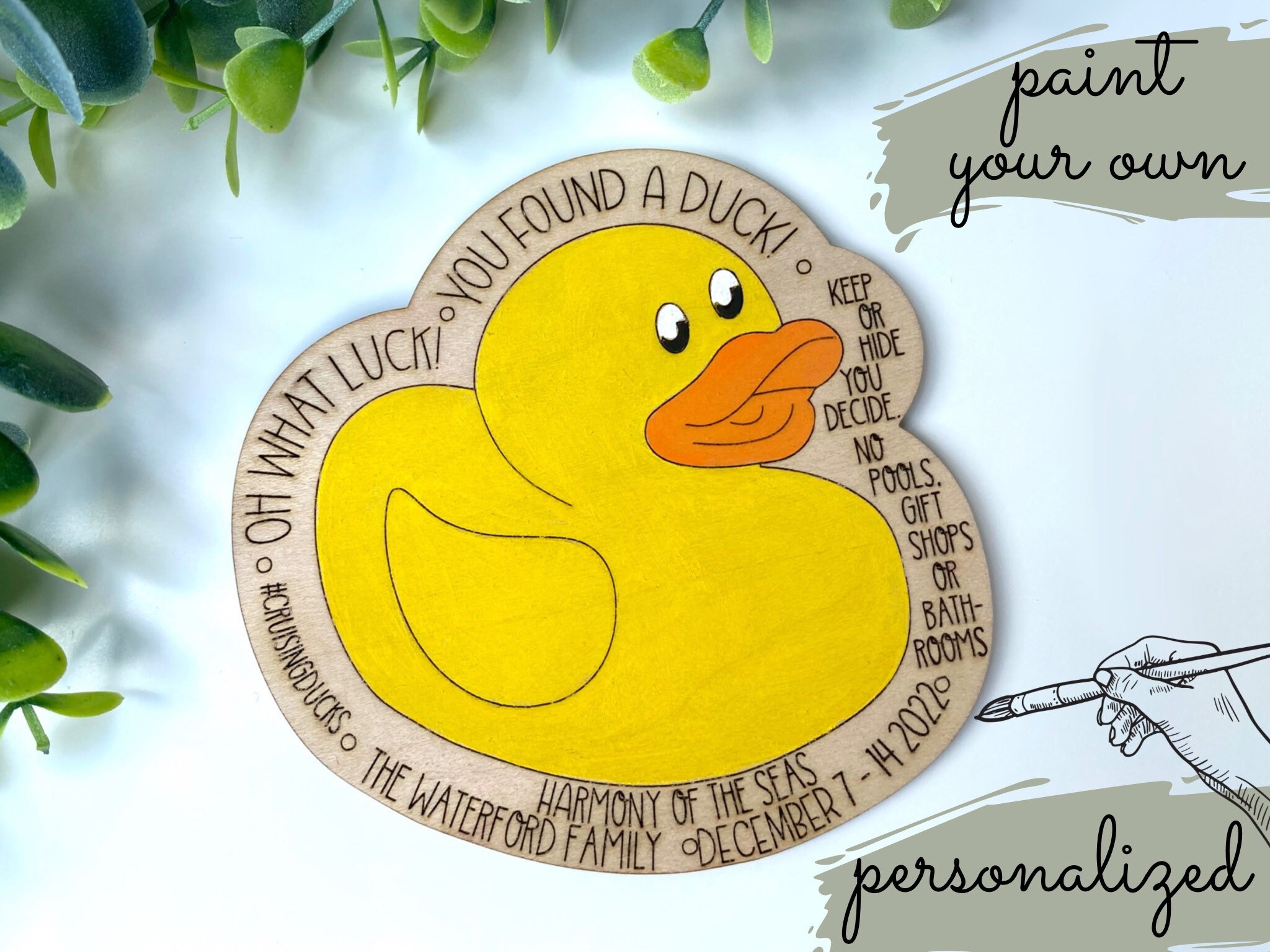 Cruising Duck Decorate Your Own Ducks to Hide - Etsy