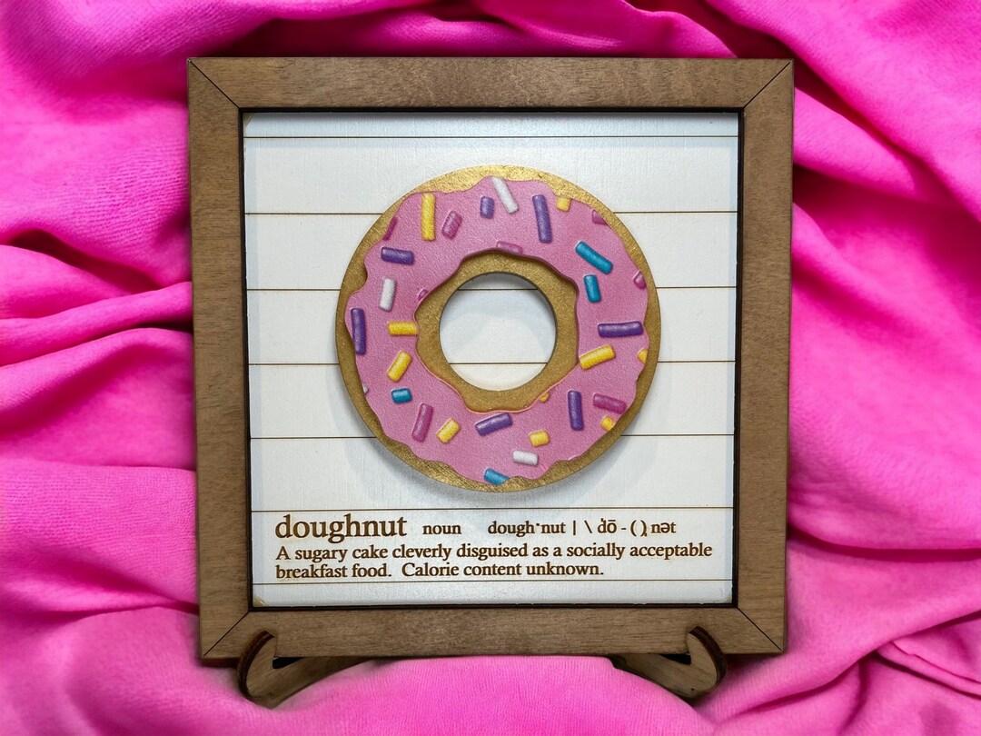 Doughnut Tiered Tray, Doughnut Mini Sign, Donut Sign, Funny Food - Etsy