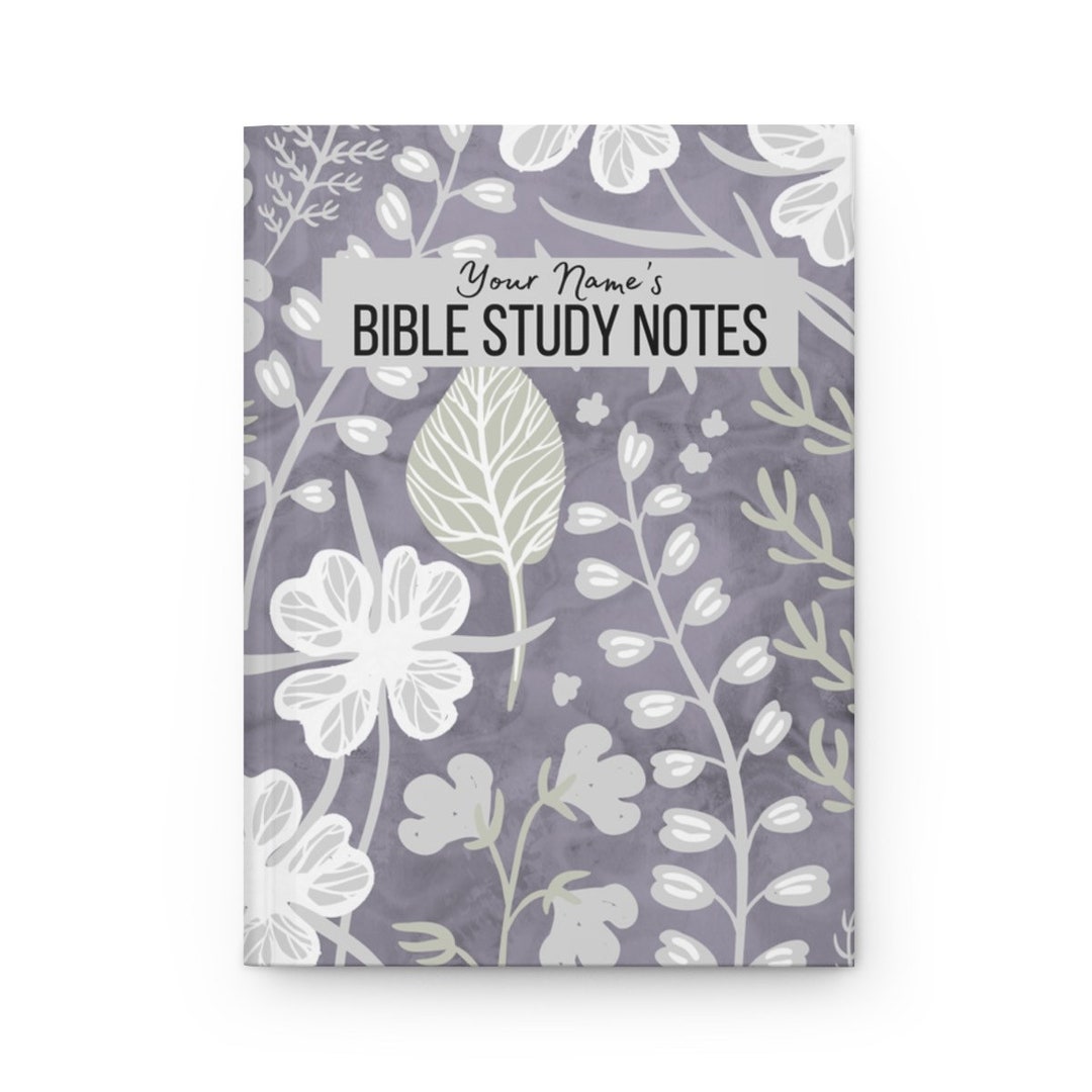 Bible Study Journal Notebook with Personalization for note taking or ...