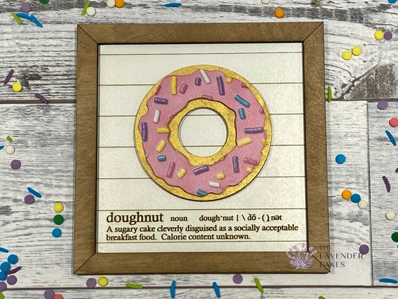 Doughnut Tiered Tray Doughnut Mini Sign Donut Sign Funny - Etsy