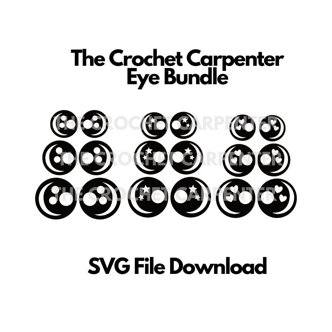 Felt Eye SVG Digital Download Bundle | the Crochet Carpenter - Make ...