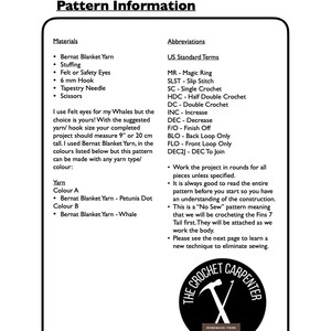 Wally the Whale Crochet Pattern - Etsy