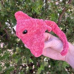 Crochet Cownose Ray Pattern: Finger Puppet & Plushie (digital Download ...