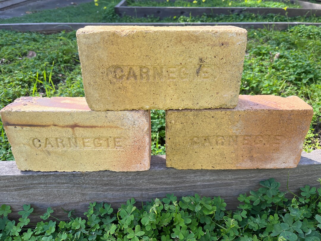 Vintage Firebricks (set of 3) by the Carnegie Factory (1903-1911) for ...