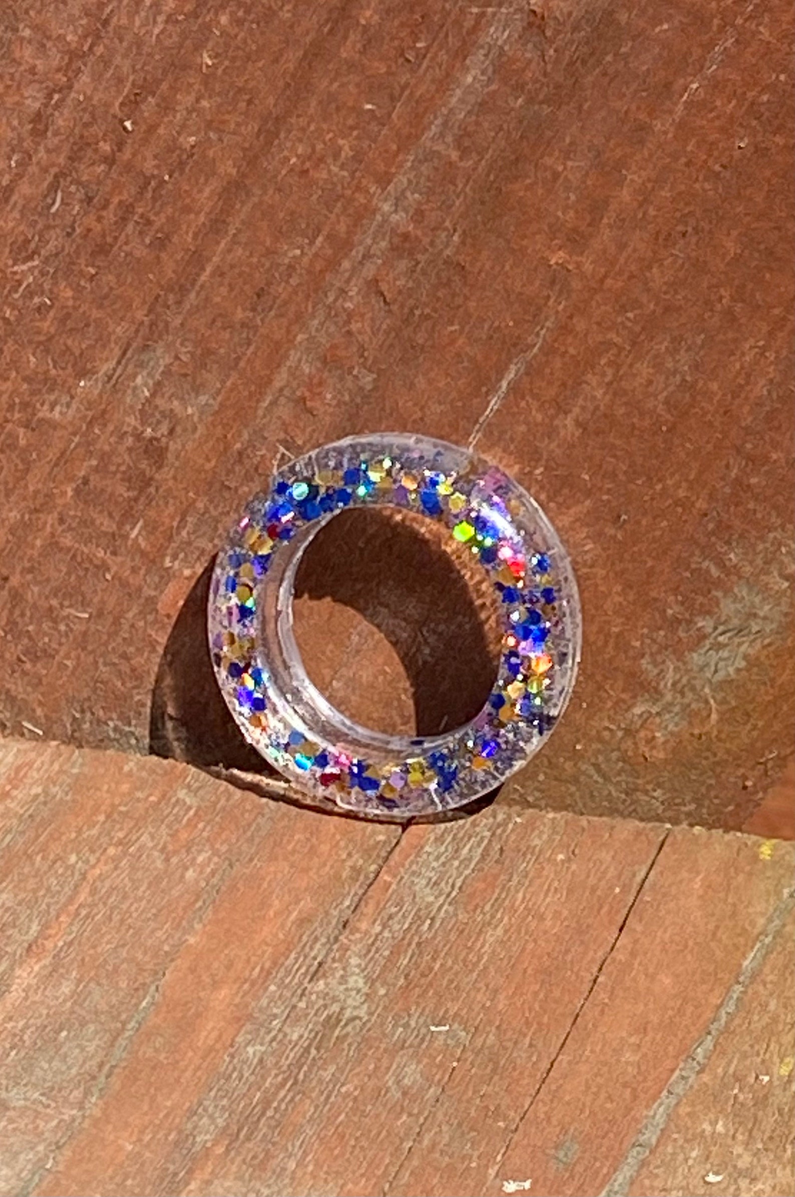 Glitter Explosion Resin Ring - Etsy