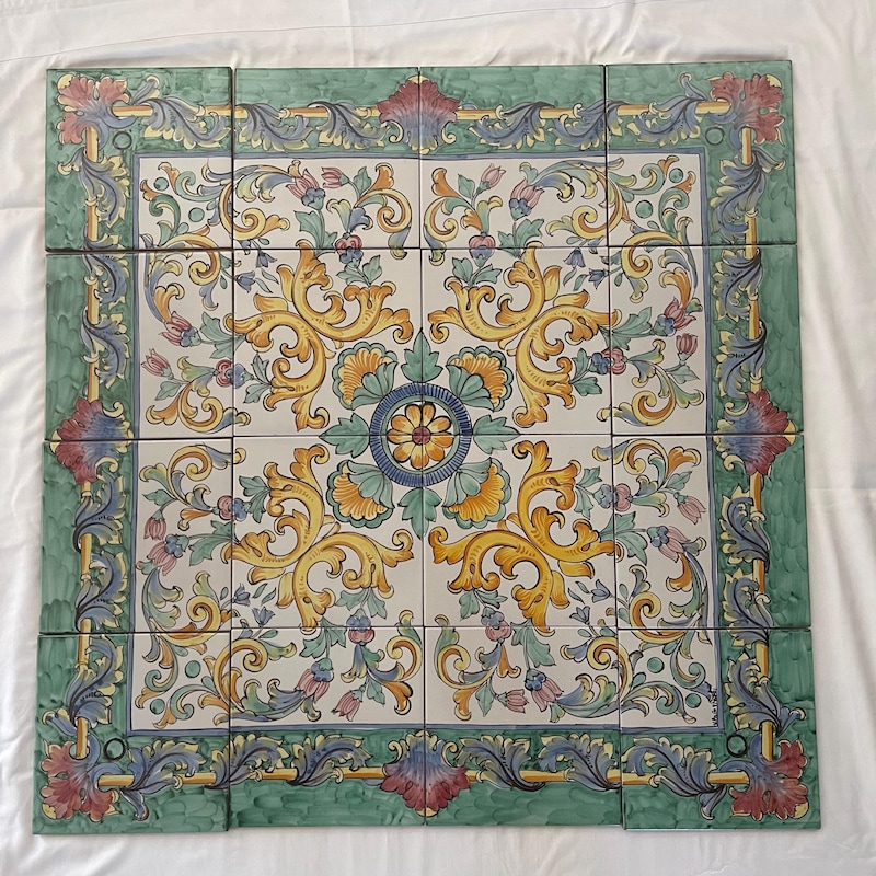 Italian Tile Mural - Etsy
