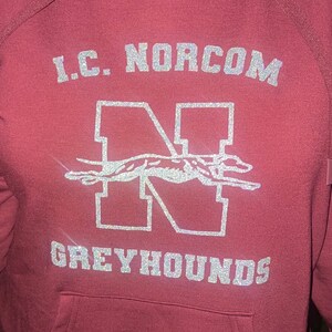 I.C. Norcom High School Glitter HTV Hoodie - Etsy