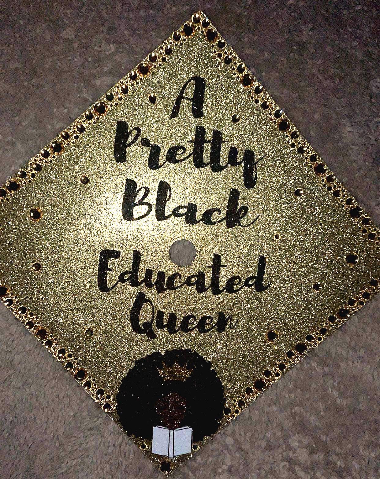 Custom Glitter Graduation Cap Topper, Graduation Cap Decoration ...