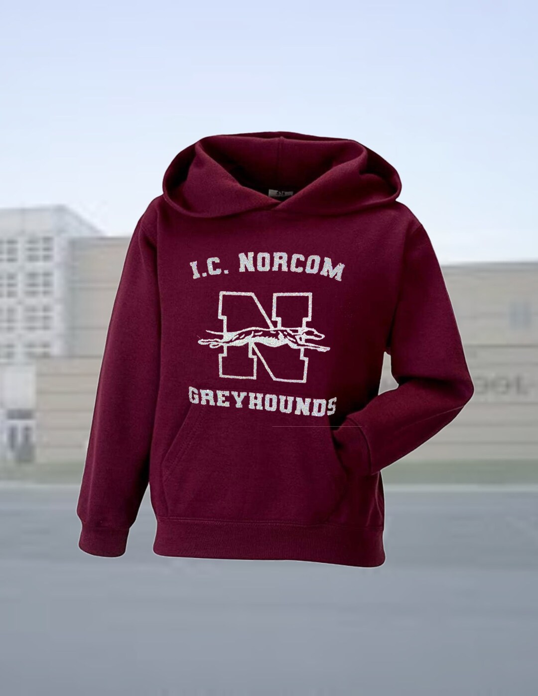 I.C. Norcom High School Glitter HTV Hoodie - Etsy