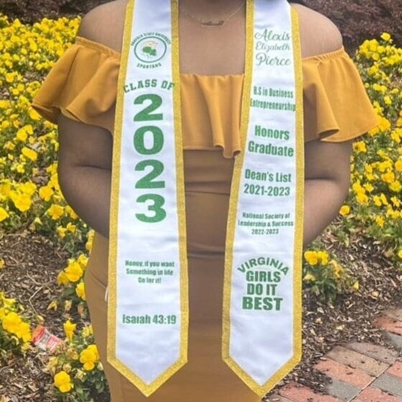 Custom Graduation Stole - Etsy