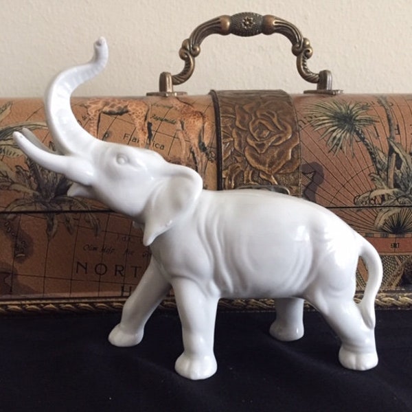Porcelain Elephant - Etsy