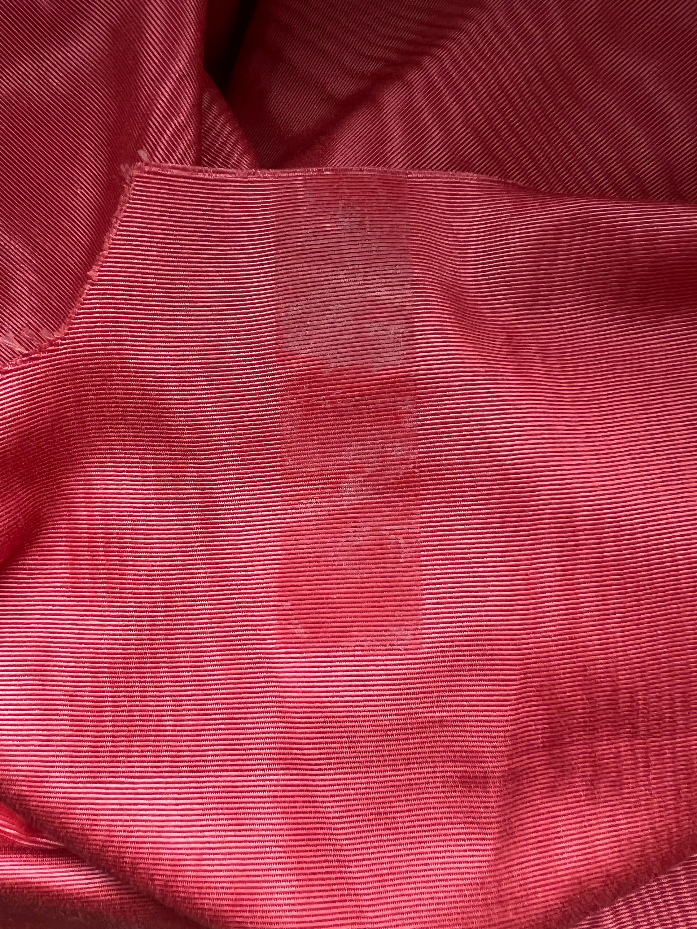 Scalamandre Watermark Silk Moiré Salmon Peach Mango Fabric Remnant ...