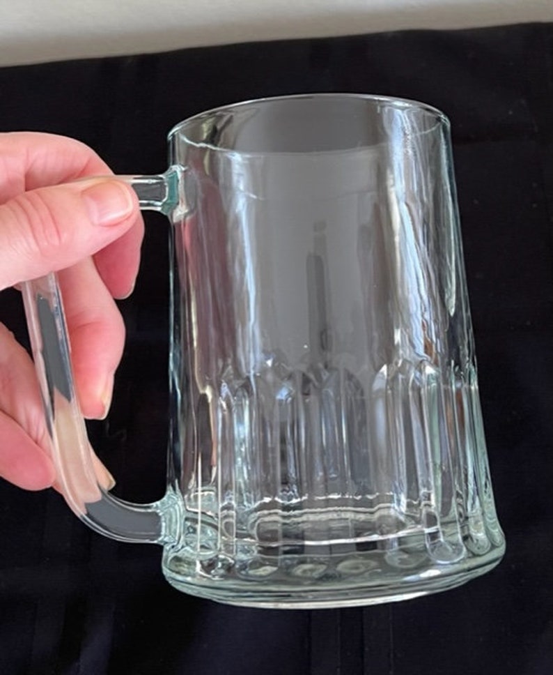 Dema Collection Made in England Heavy Glass Beer Stein Tankard - Etsy
