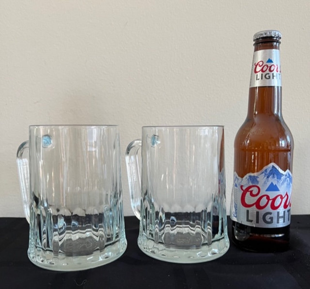 Dema Collection Made in England Heavy Glass Beer Stein Tankard Style ...