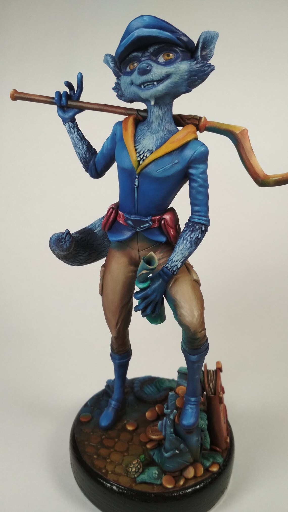 Sly Cooper / Custom Collectible Figure Polymer Clay - Etsy