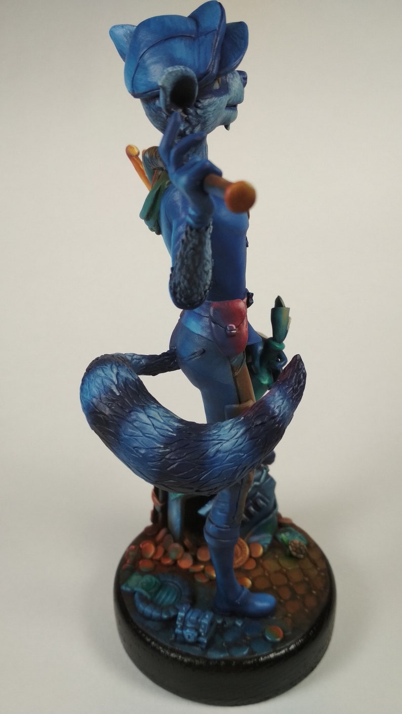 Sly Cooper / Custom Collectible Figure Polymer Clay - Etsy