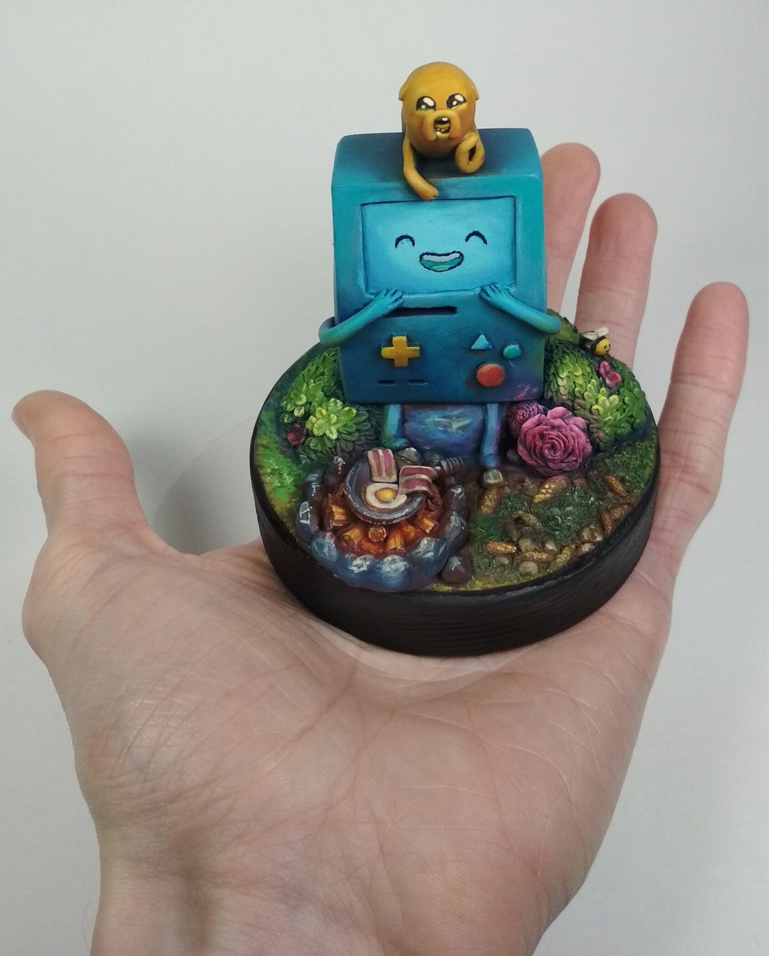 Made to Order BMO and Jake Adventure Time Custom Figure Polymer Clay ...