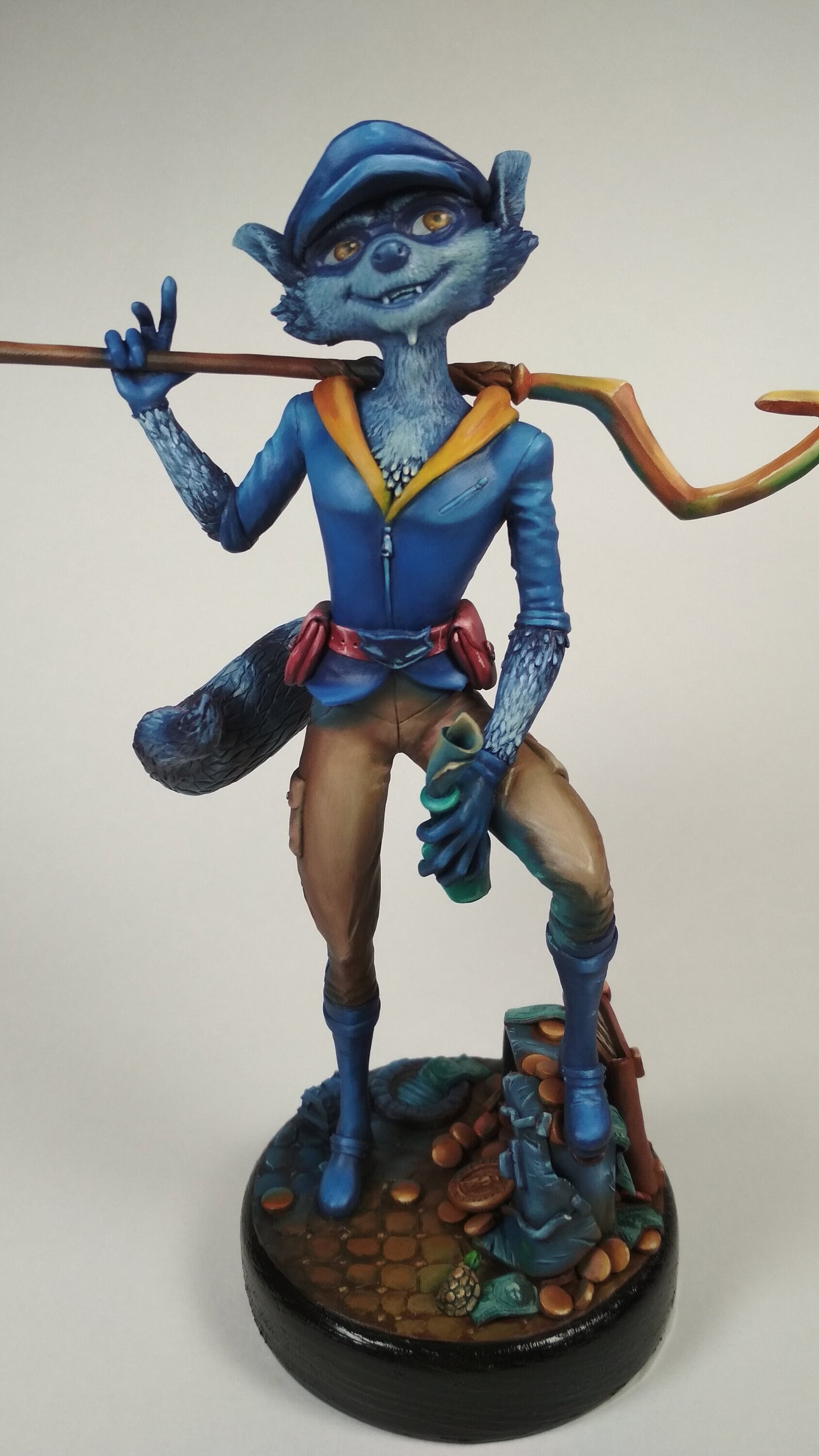 Sly Cooper / Custom Collectible Figure Polymer Clay - Etsy