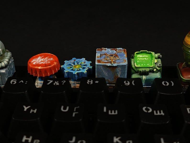 T-45 Power Armor Helmet Fallout Hand Painted Artisan Keycap \ for ...