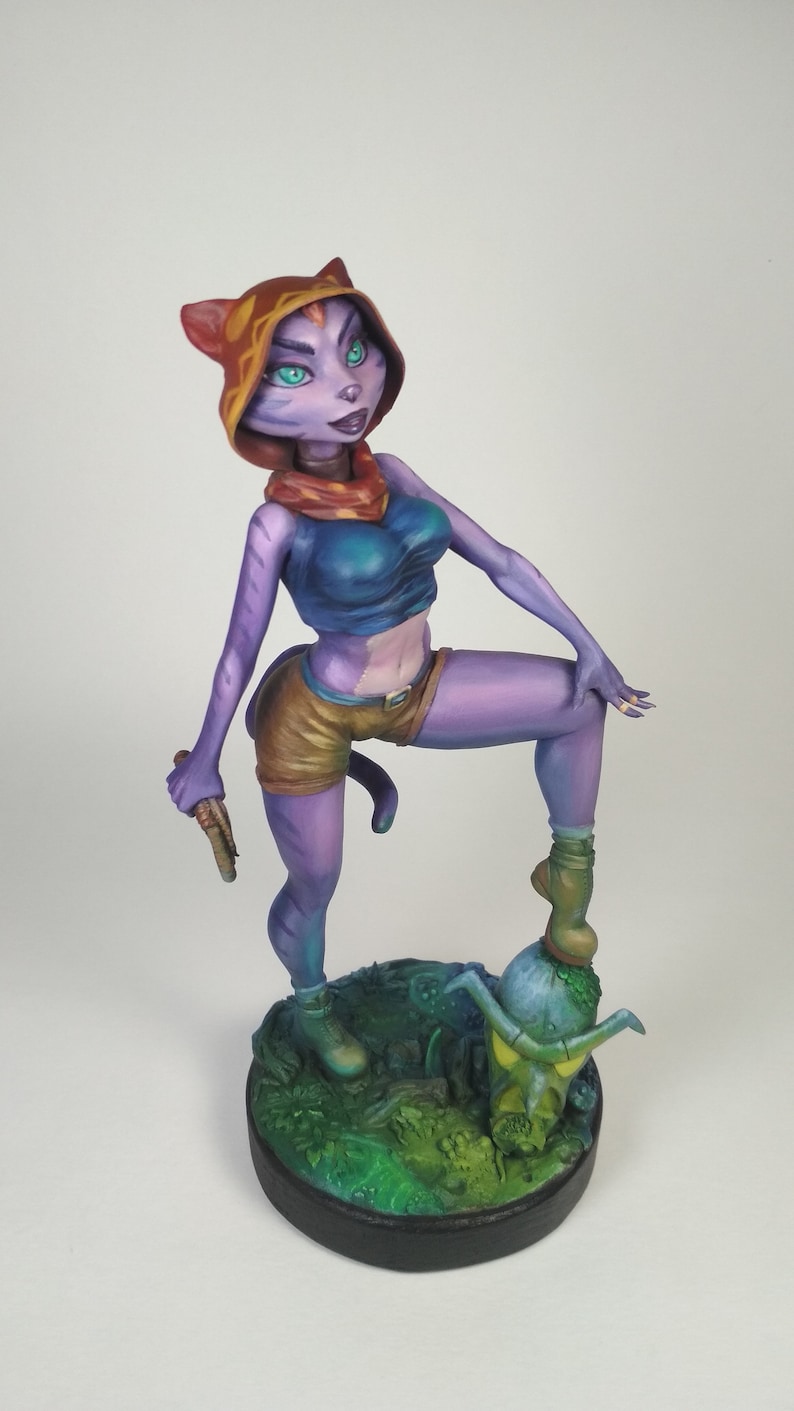 Constable Neyla From Sly Cooper / Custom Collectible Figure \ Hand ...