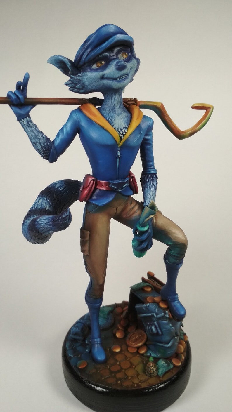 Sly Cooper / Custom Collectible Figure Polymer Clay - Etsy