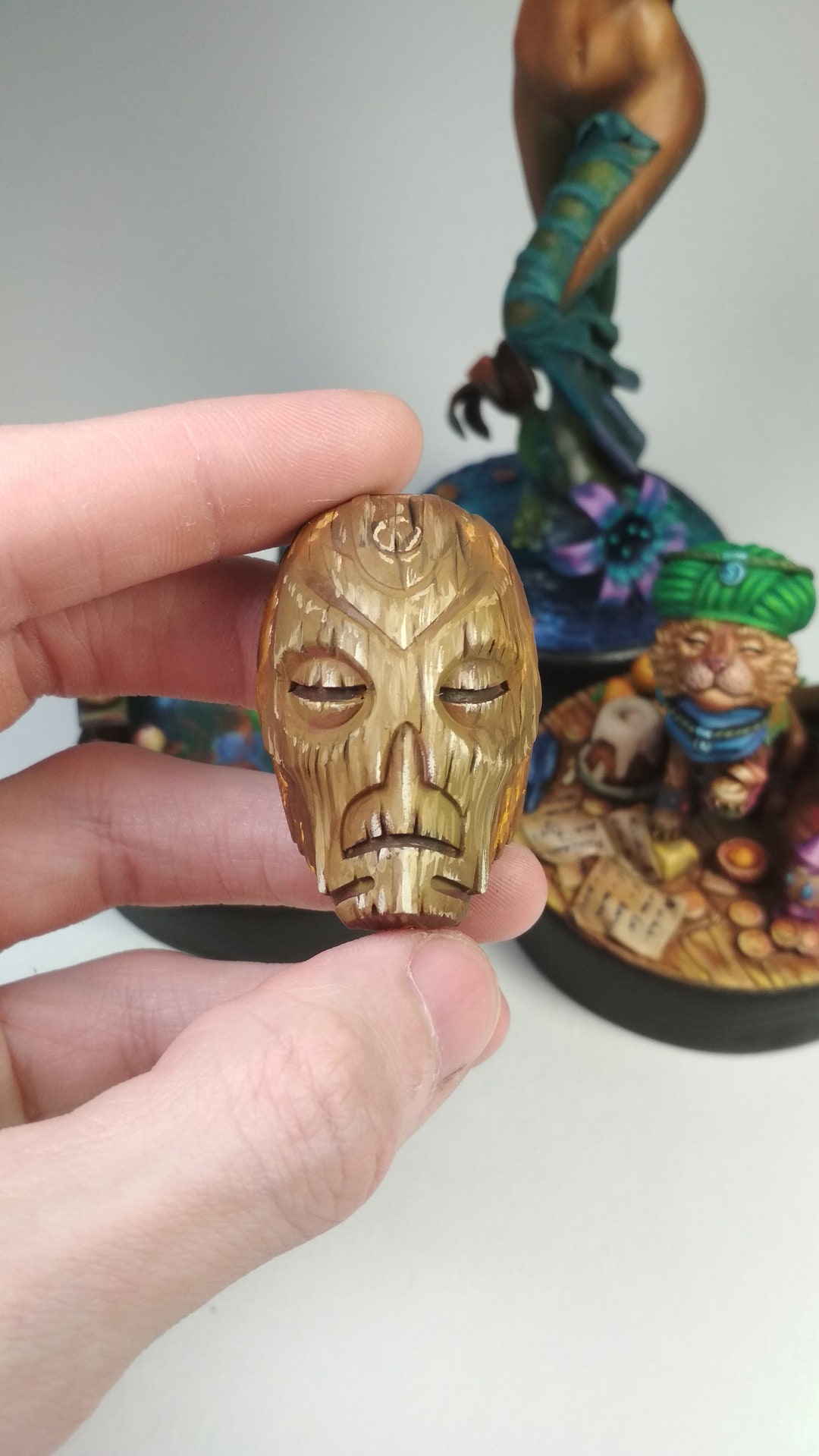 Skyrim Dragon Priest Mask Magnet Polymer Clay Hand Painted - Etsy