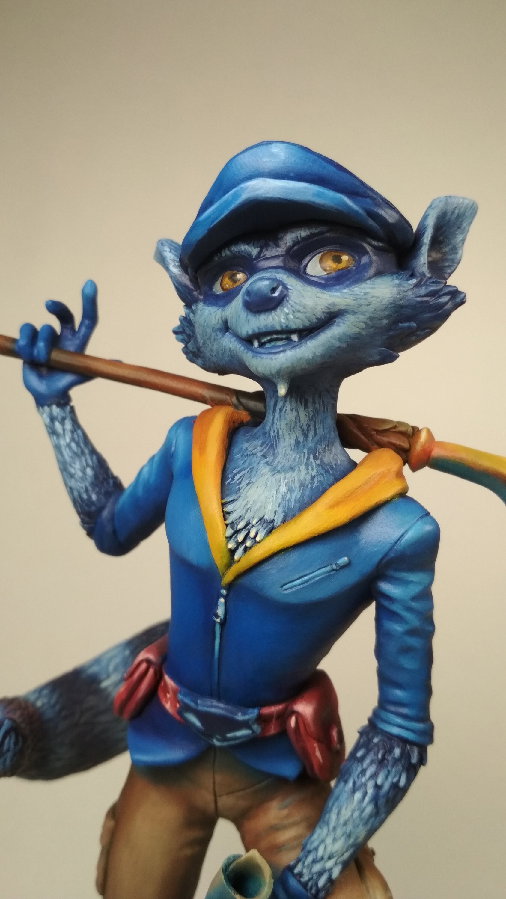 Sly Cooper / Custom Collectible Figure Polymer Clay - Etsy