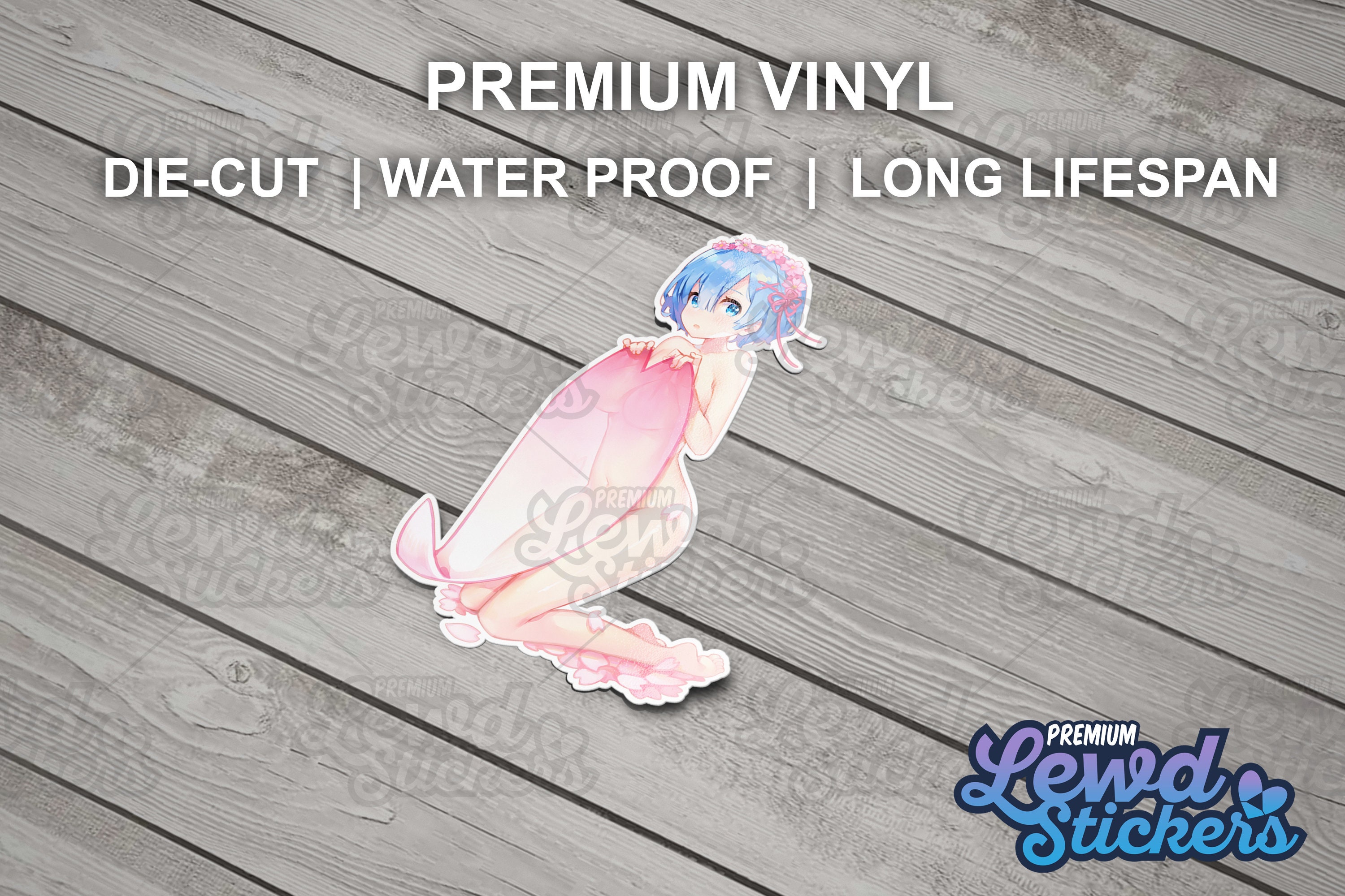 Lewd Anime Waifu Stickers Premium Vinyl Sticker Decal Laptop Etsy