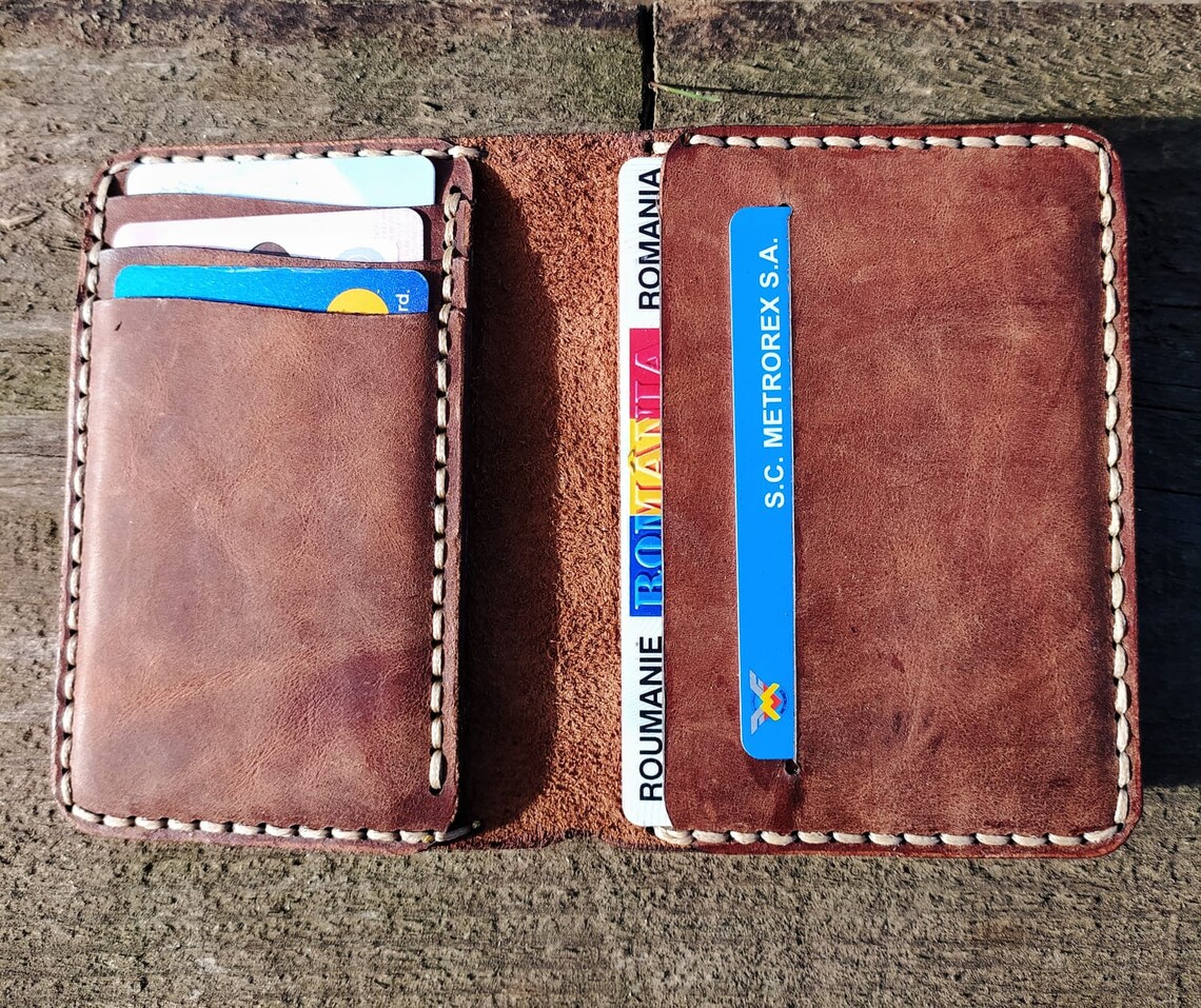 Bi-fold Leather Wallet Laser Cut File Ai Dxf Svg Vector,minimalist ...