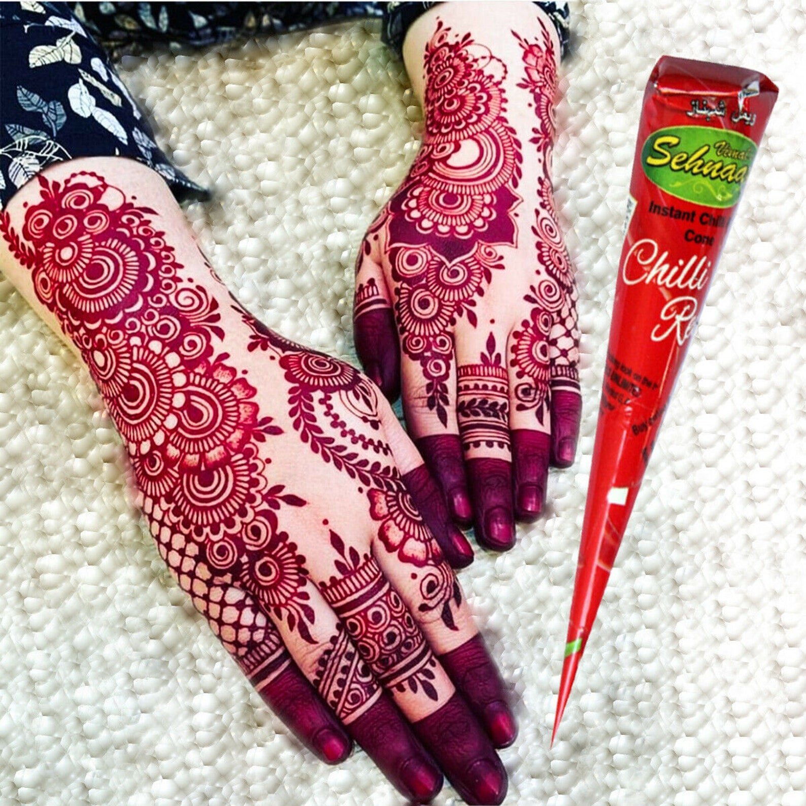 Red Henna Cones Bridal Henna Weeding Mehendi Fast Color Tattos - Etsy