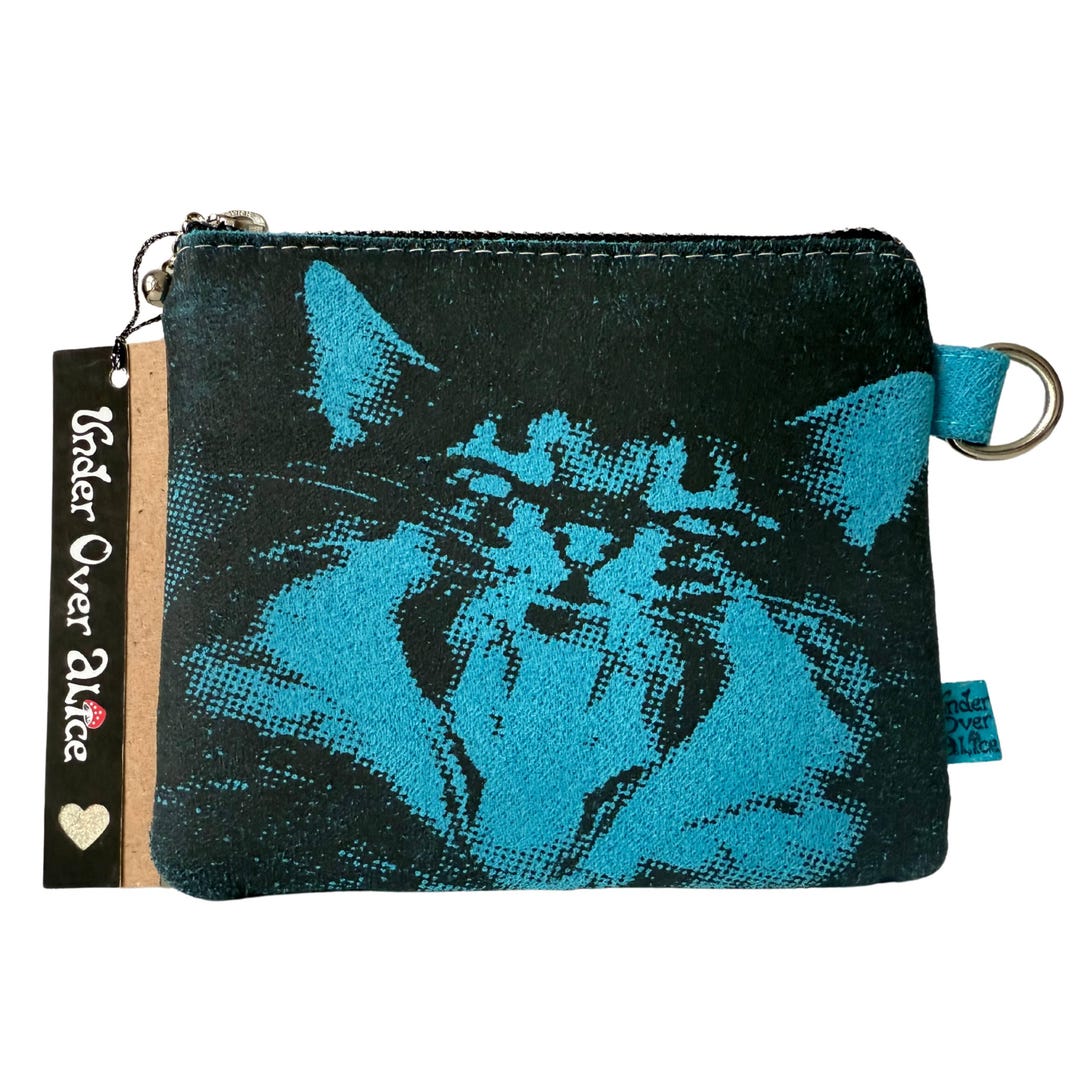 Original Artwork Cat Zipper Wallet: Wildcat Pop Art Designs Handmade in ...