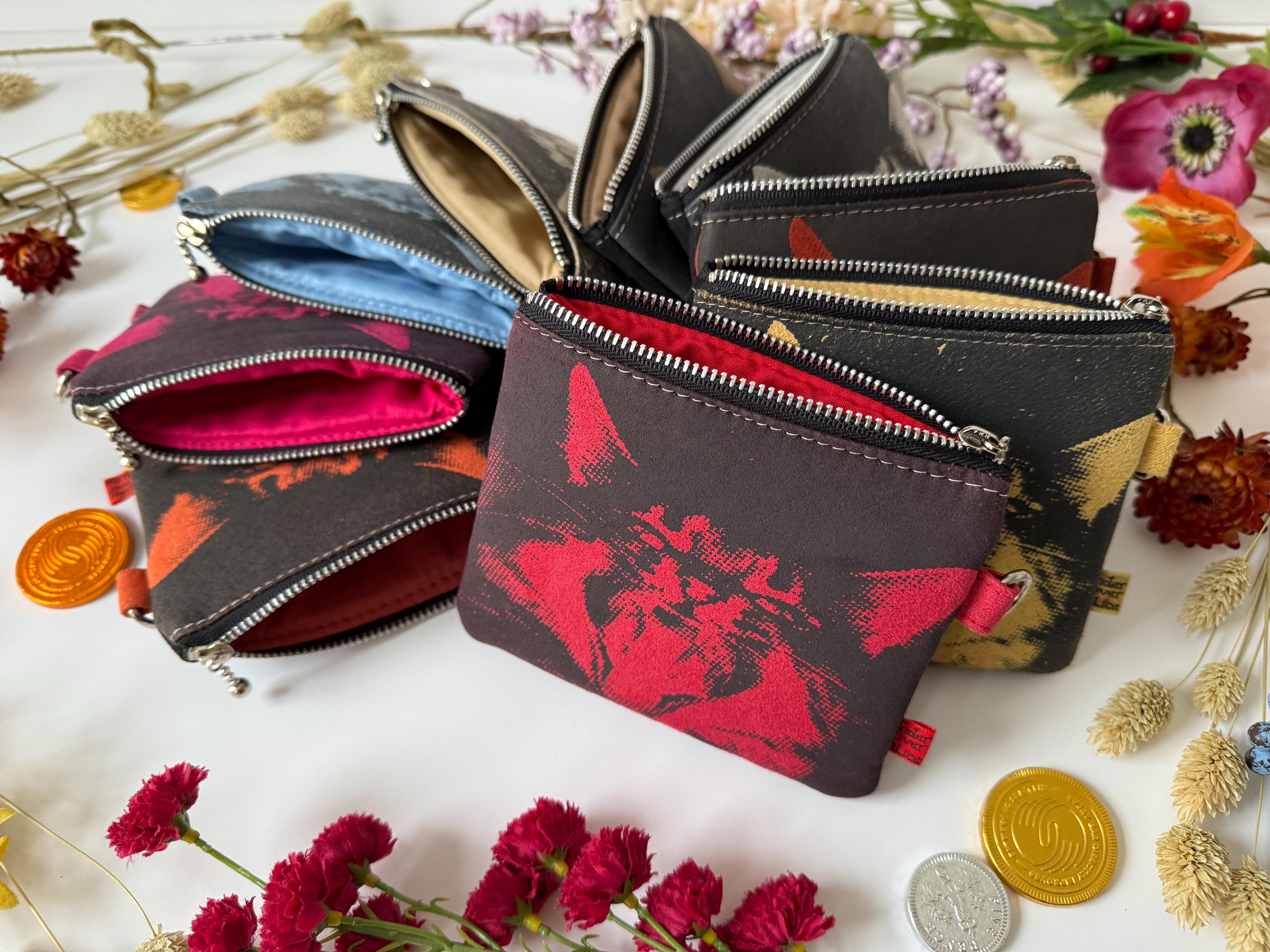 Vegan Suede Handmade Bohemian Wallets: Wildcat Pop Art Designs, Wild ...