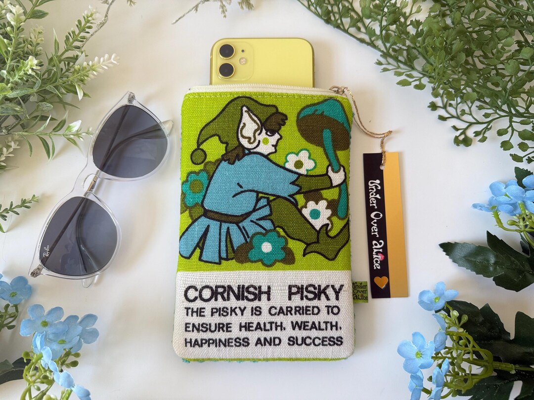 Cornish Pisky Pixie Glasses Eyewear Holder Phone Case Protective Sleeve ...