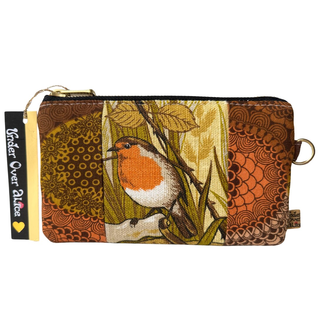 Little Robin Designs Suede Wallet Women Coin Pouch Patchwork Songbird ...
