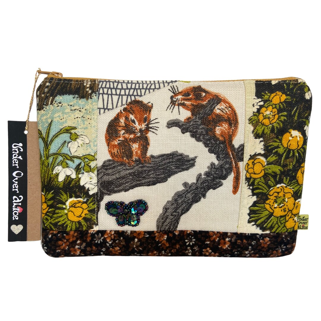 Field Mice Snowdrop Art Buttercup Mouse Cute Makeup Pouch Patchwork ...