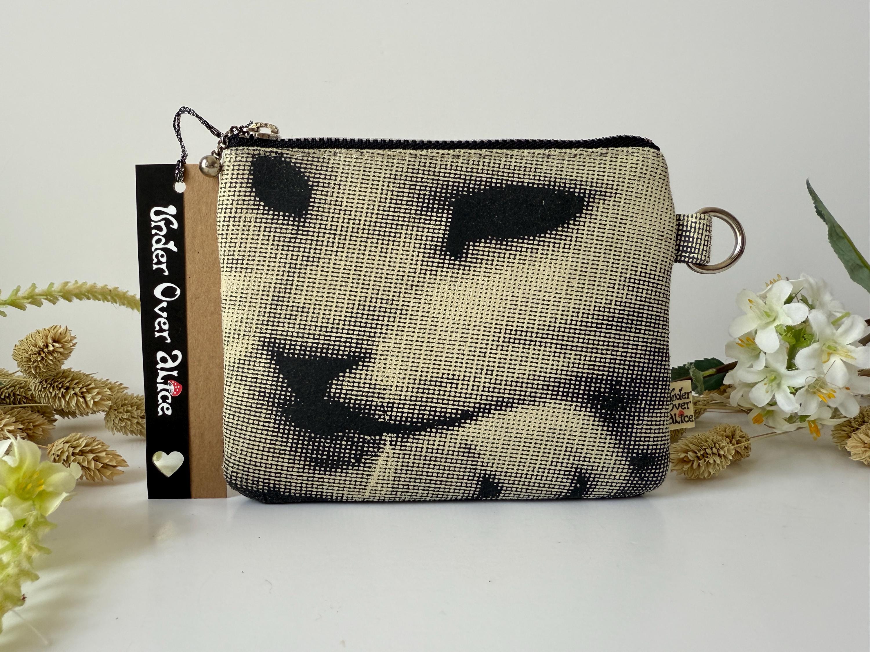 Vegan Suede Handmade Bohemian Wallets: Handprinted, Pop Art Cat Designs ...
