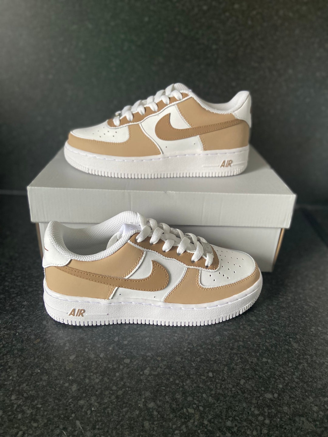 Beige Custom Air Force 1 - Etsy